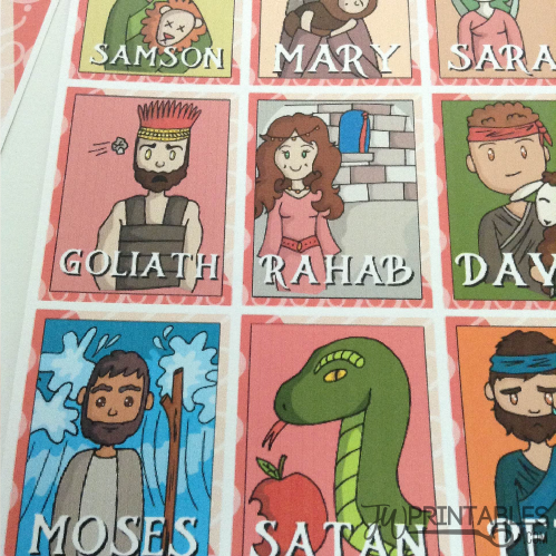 Bible Character Guess Who Game - JW Printables