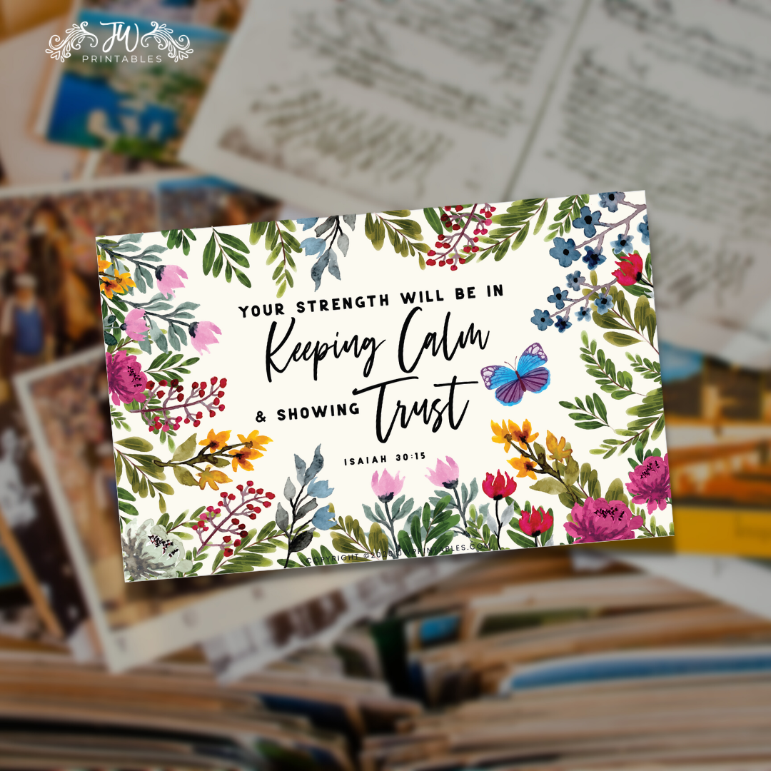 Showing Trust Postcards - JW Printables