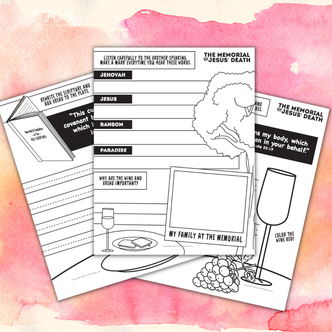 Event: Memorial of Jesus’ Death - JW Printables