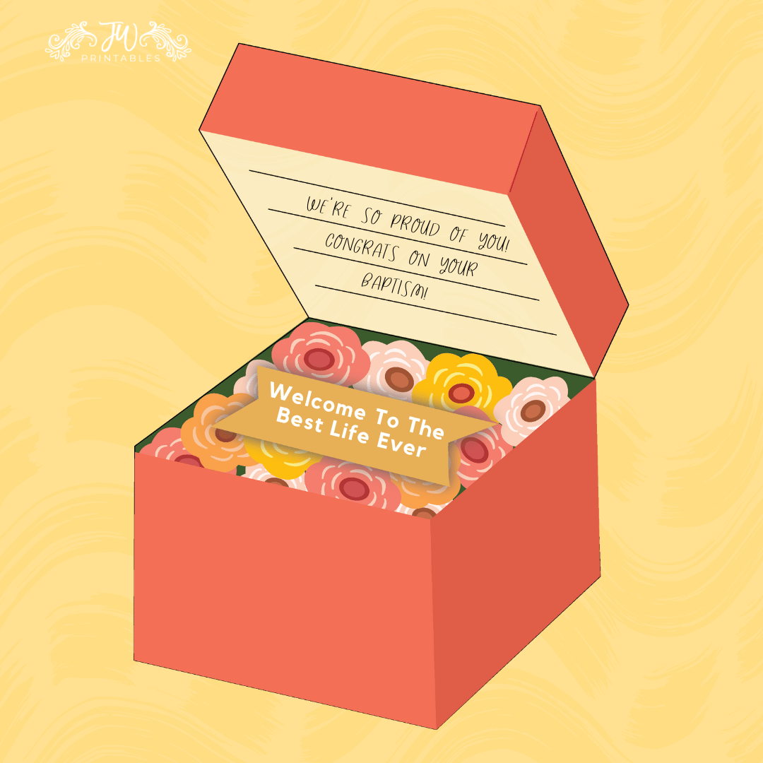 2D GiftBox Baptism Card - JW Printables