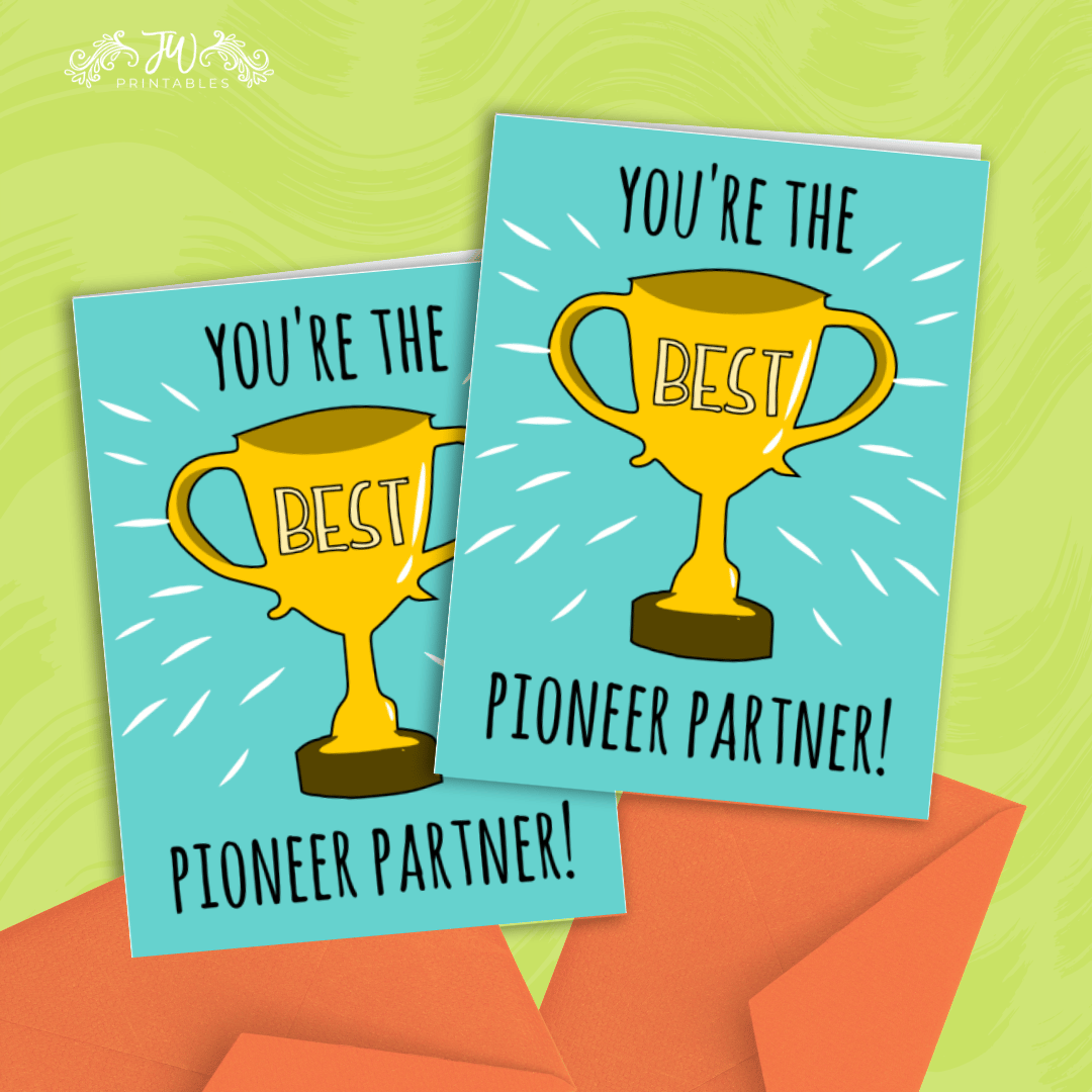 Best Pioneer Partner Card - JW Printables
