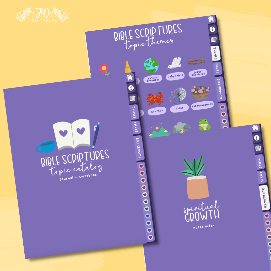 Bible Topics Digital Notebook - JW Printables