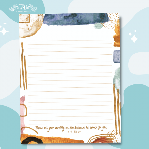 Peter Letter Writing Sheet - JW Printables