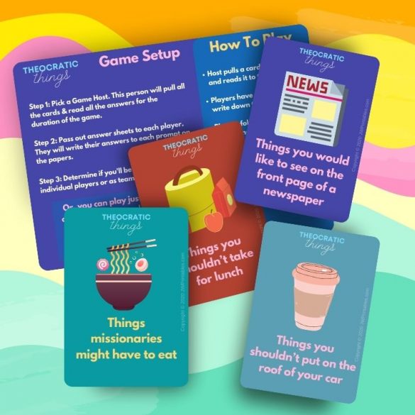 Theocratic Things JW Card Game - JW Printables