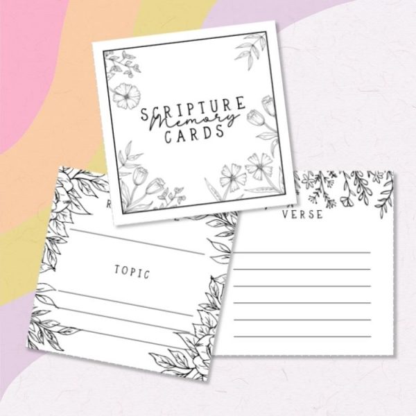 Scripture Memory Cards - JW Printables