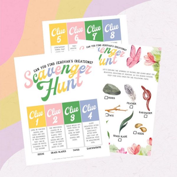 Jehovahs Creation Scavenger Hunt - JW Printables