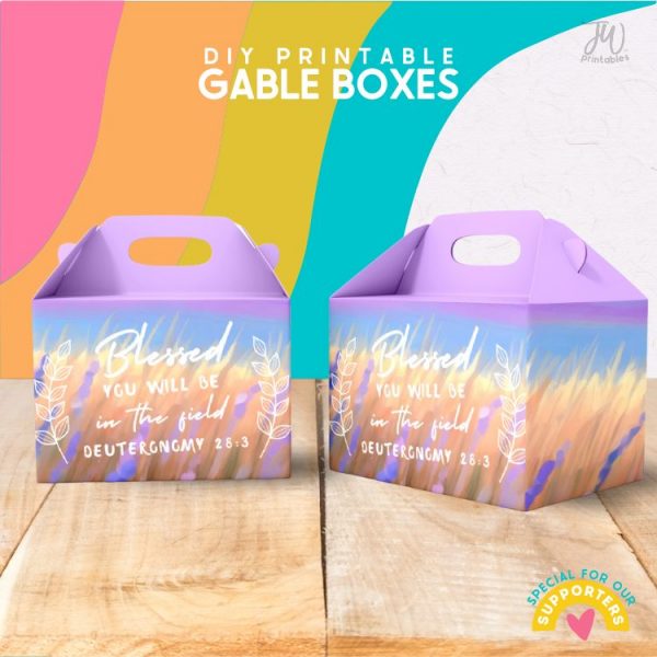 DIY Gable Box - Blessed You Will Be - JW Printables