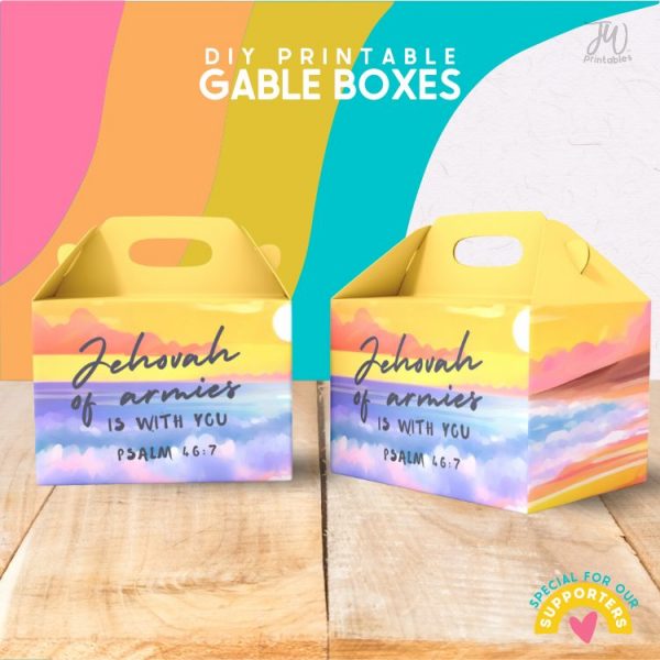 DIY Gable Box - Jehovah is with you - JW Printables