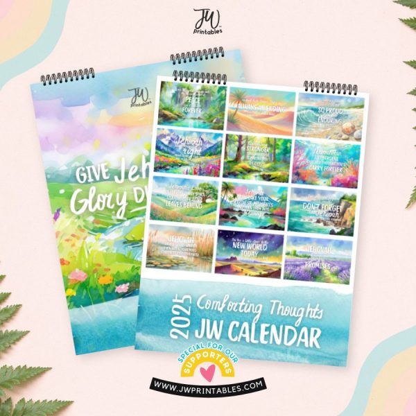 2025 JW Comforting Thoughts Calendar - JW Printables