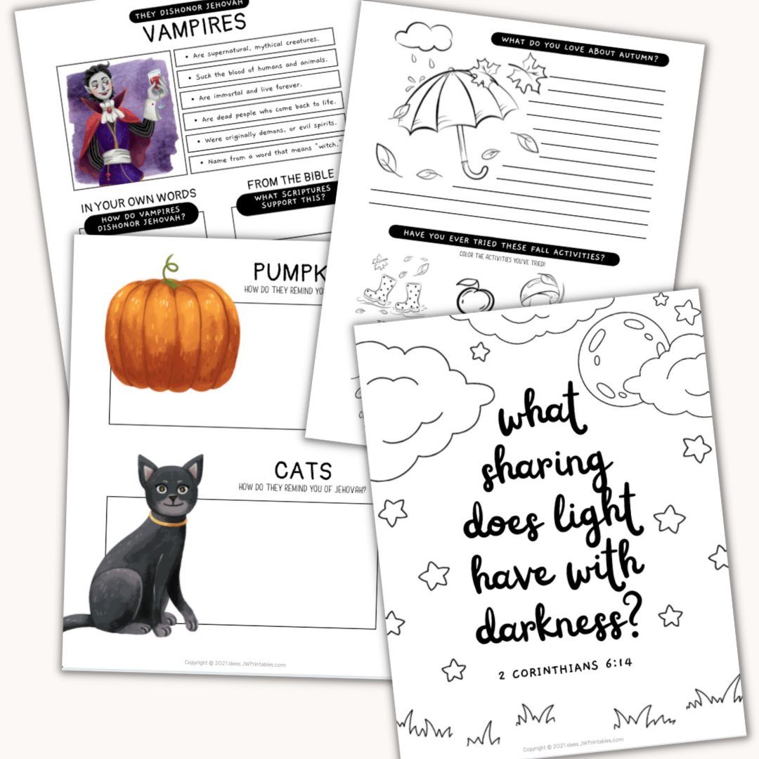 Origins of Halloween Family Worship Kit - JW Printables