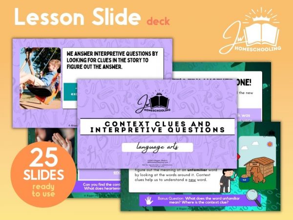 Context Clues and Interpretive Questions | Lesson Slide Deck - JW ...