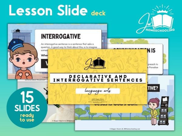 Declarative and Interrogative Sentences | Lesson Slide Deck - JW Printables