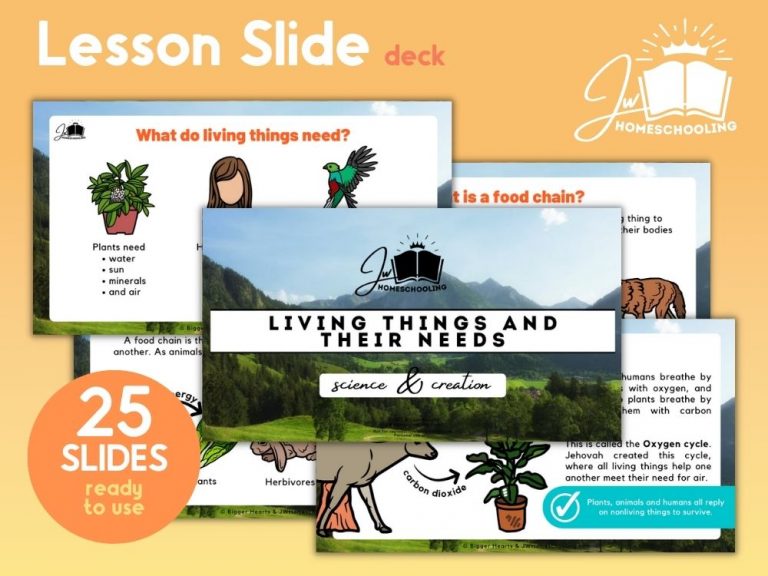 Living Things and Their Needs | Lesson Slide Deck - JW Printables