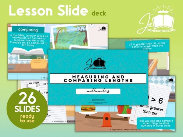 Measuring and Comparing Lengths | Lesson Slide Deck - JW Printables