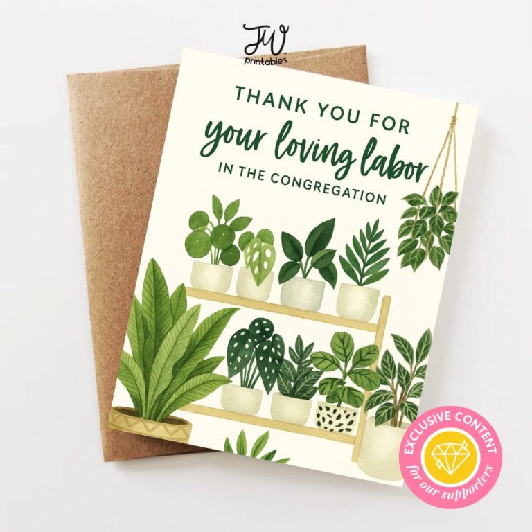 Agape Mason Jar Bouquet Card | JW Printable Greeting Card - JW Printables