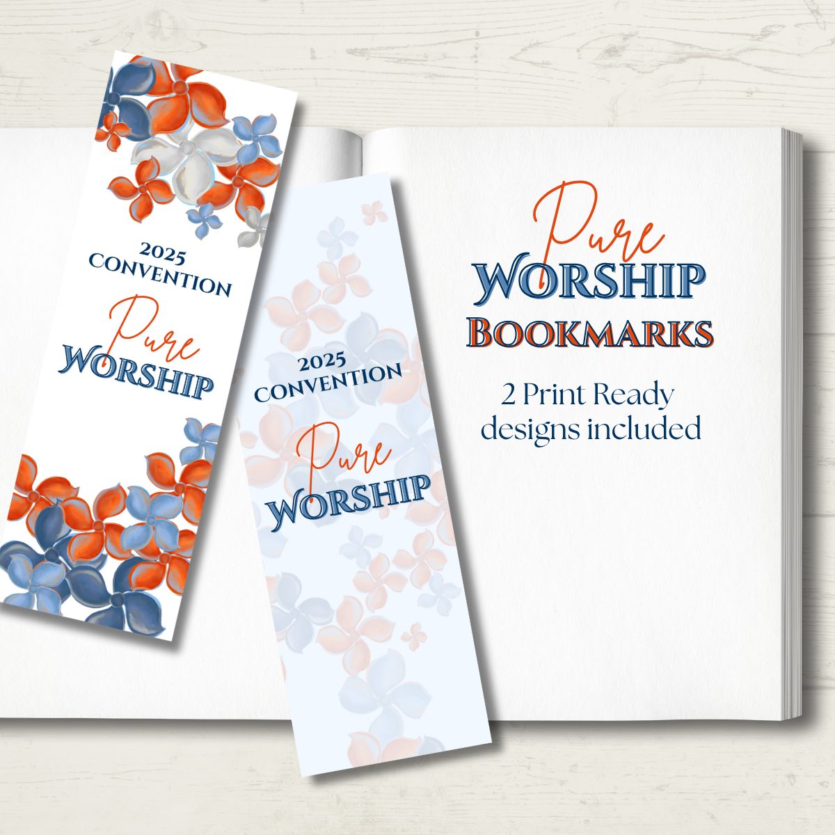 Pure Worship Bookmarks - Print Ready - JW Printables