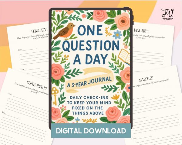 One Page a Day • A 3-Year Spiritual Reflection Journal - JW Printables