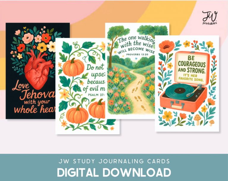 JW Journaling Cards • JW Study Notes - JW Printables